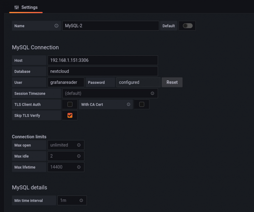 How to connect Grafana to a remote MySQL database - Nasni Consultants How to connect Grafana to a remote MySQL database - Nasni Consultants